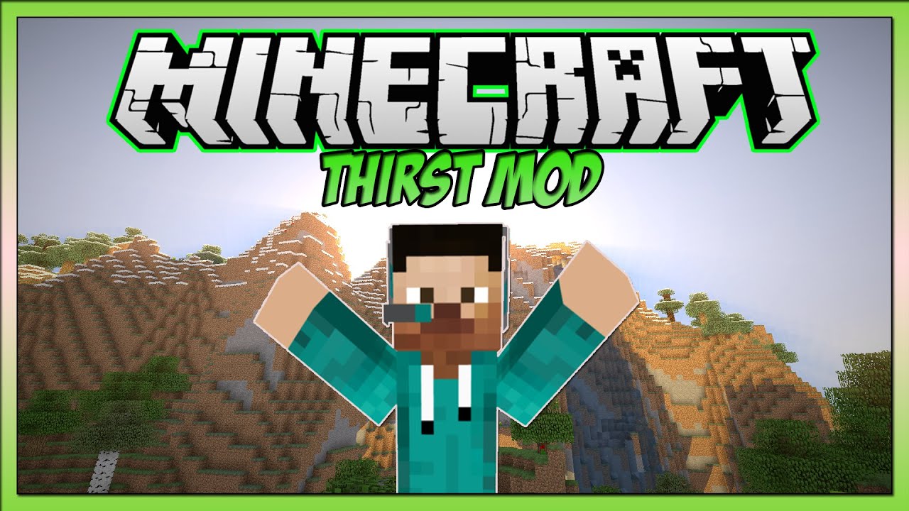 Minecraft MOD SHOWCASE | 1.7.10 | Thirst Mod - YouTube