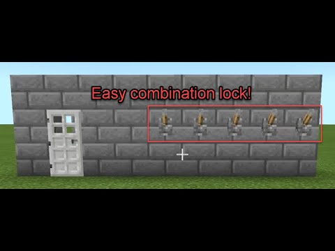 How to build a combination lock in Minecraft! - YouTube