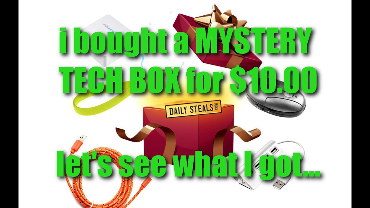 unboxing of $10 MYSTERY TECH BOX from dailysteals.com - 4 items valued ...