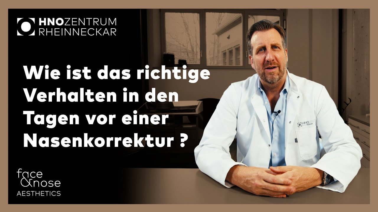 Nasenkorrektur | Frag Prof. Riedel | Wie ist das richtige Verhalten in ...
