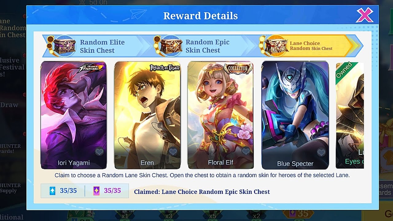 Opening 2 Lane Choice Random Epic skin chest - YouTube