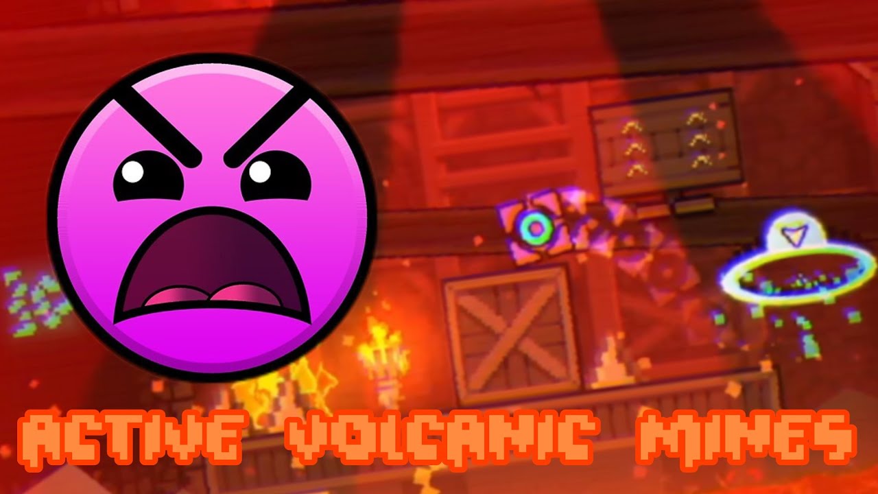 Active Volcanic Mines In Geometry Dash 🌋😱 || [Platformer & No ...