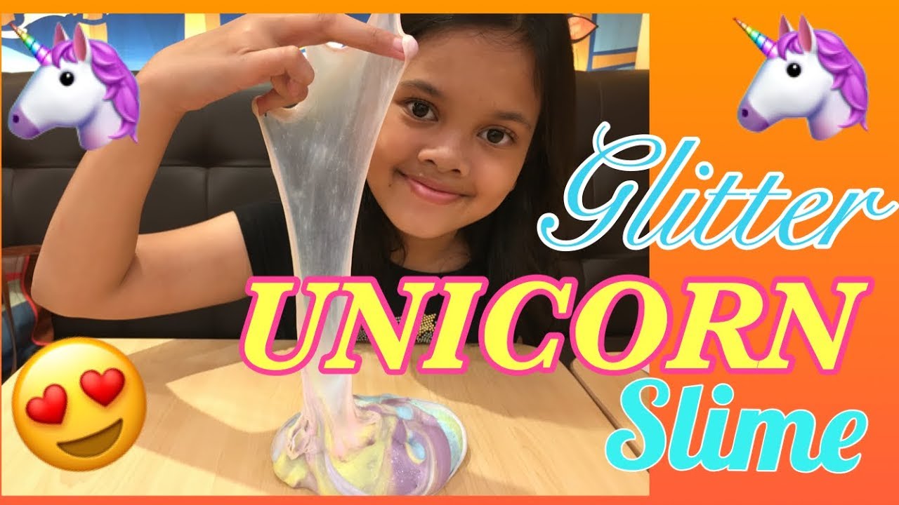 GLITTER UNICORN SLIME TUTORIAL & MIXING 🦄 - YouTube
