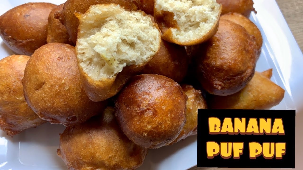 HOW TO MAKE EASY PUF PUF RECIPE | BANANA FLAVOURED PUF PUF | EXTREMELY ...
