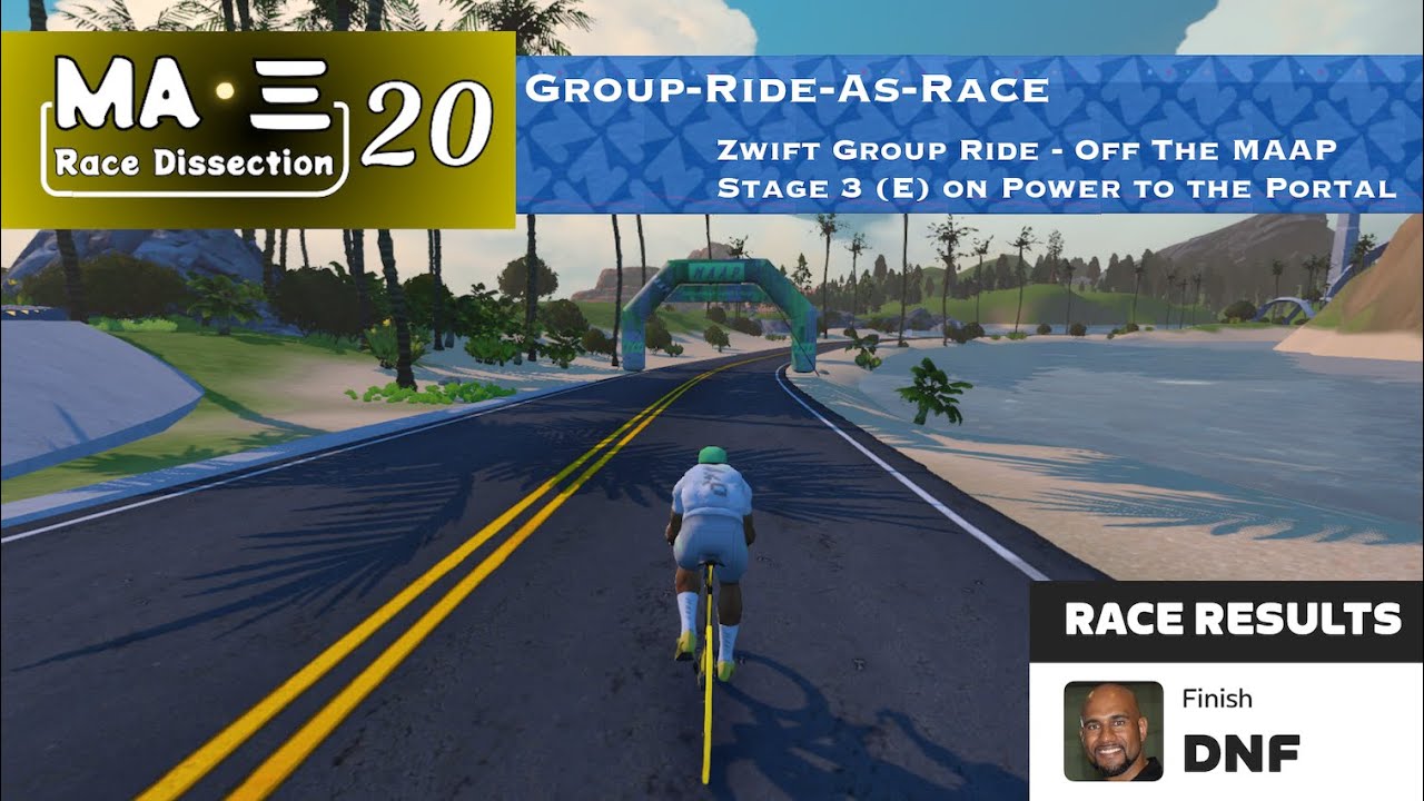 Bugs Force a DNF! // Zwift Race Analysis // Off the MAAP Stage 3 - YouTube