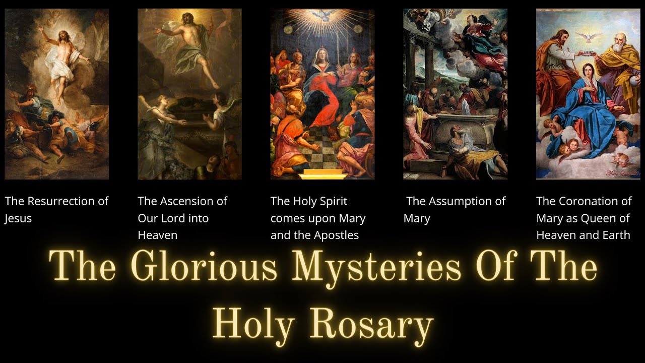The Glorious Mysteries Of The Holy Rosary (Wednesday & Sunday) Sunday ...