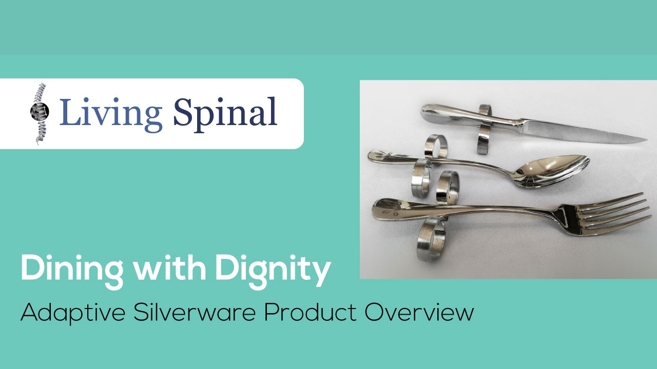 Dining with Dignity Adaptive Silverware Set - YouTube