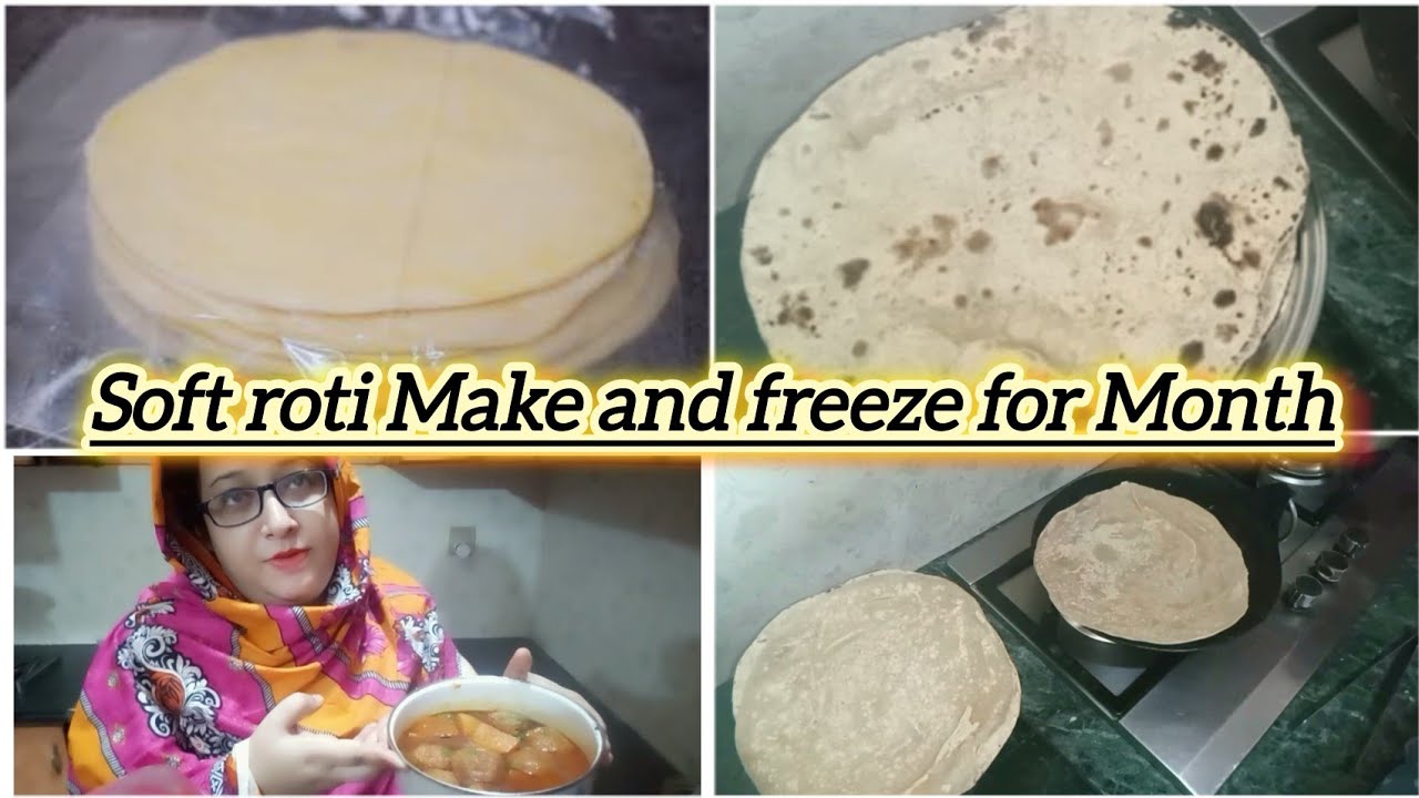 How to freeze roti at home | how to save roti in fridge | Pakistani ...