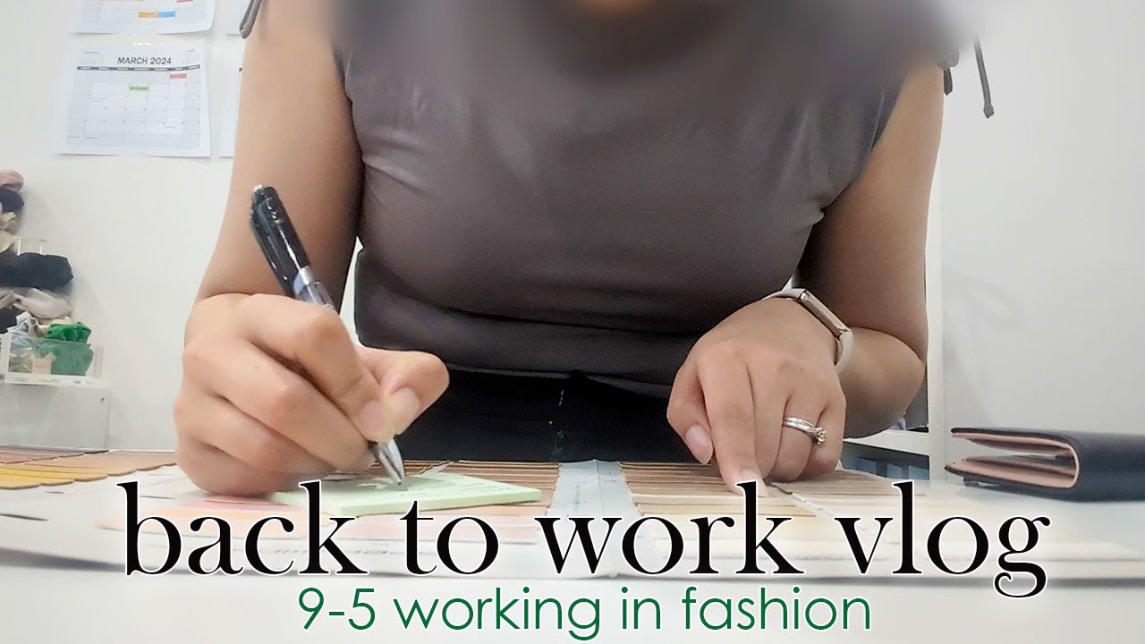 BACK TO WORK VLOG | Day in the Life Working 9-5 in Fashion Office ...