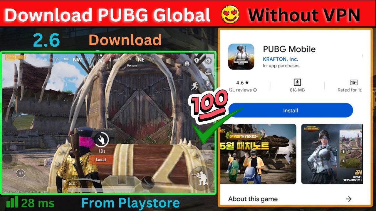 How to Download PUBG Global Without VPN | Download\Play PUBG Mobile Global version - YouTube