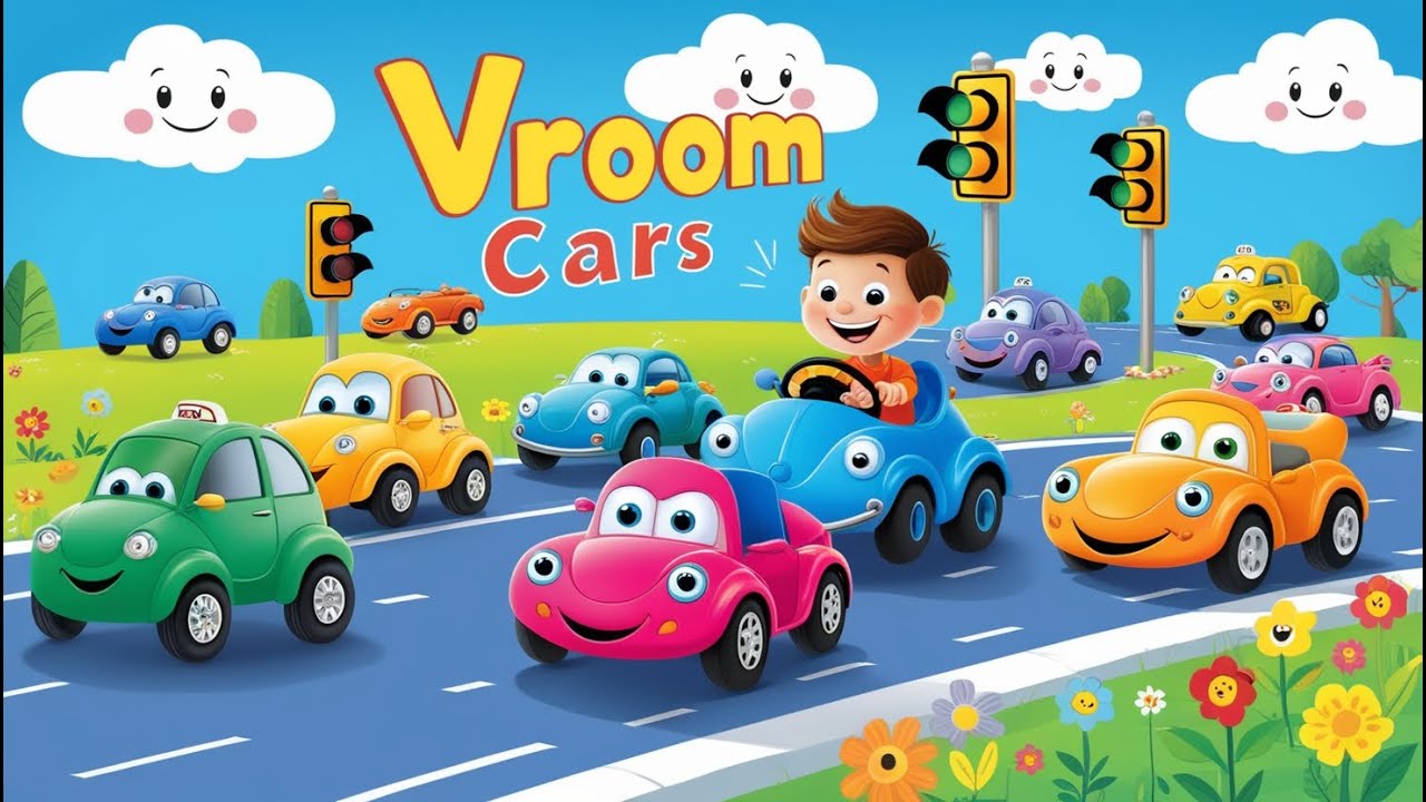 Vroom Cars🚗 🚙 | Peppy Pop | Cars | Traffic Lights | Rhymes | Kids Songs ...