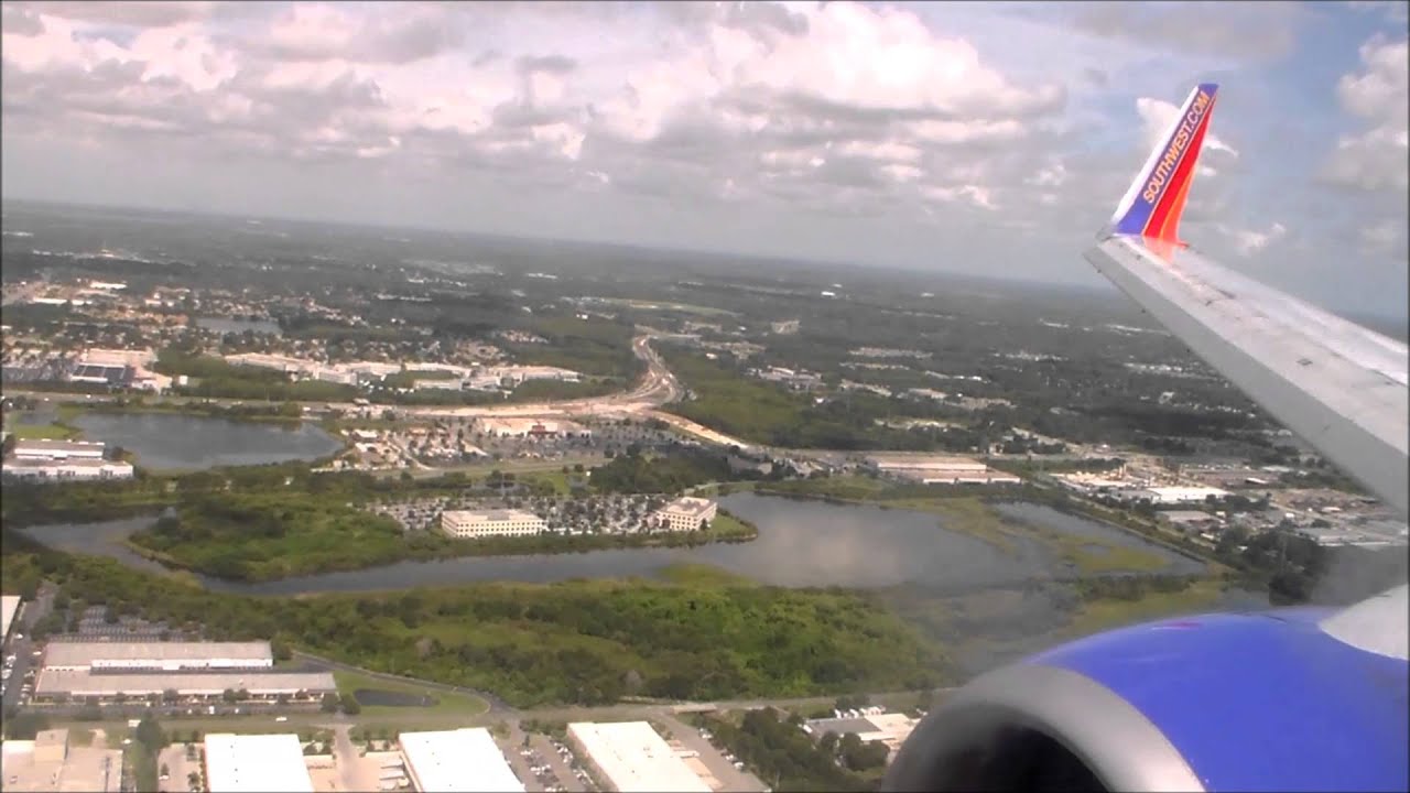 Southwest Airlines Landing Tampa Bay - YouTube