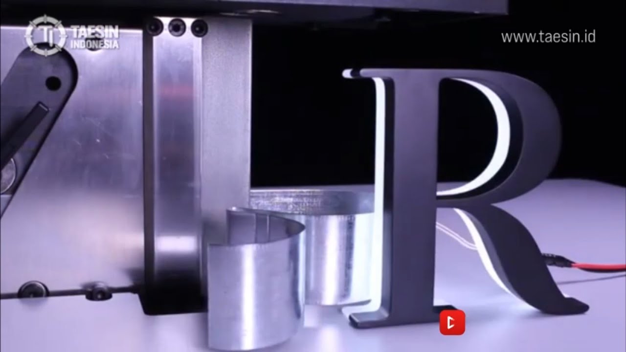 Automatic Letter Bending Machine - Mesin Tekuk Huruf Otomatis - Demo ...