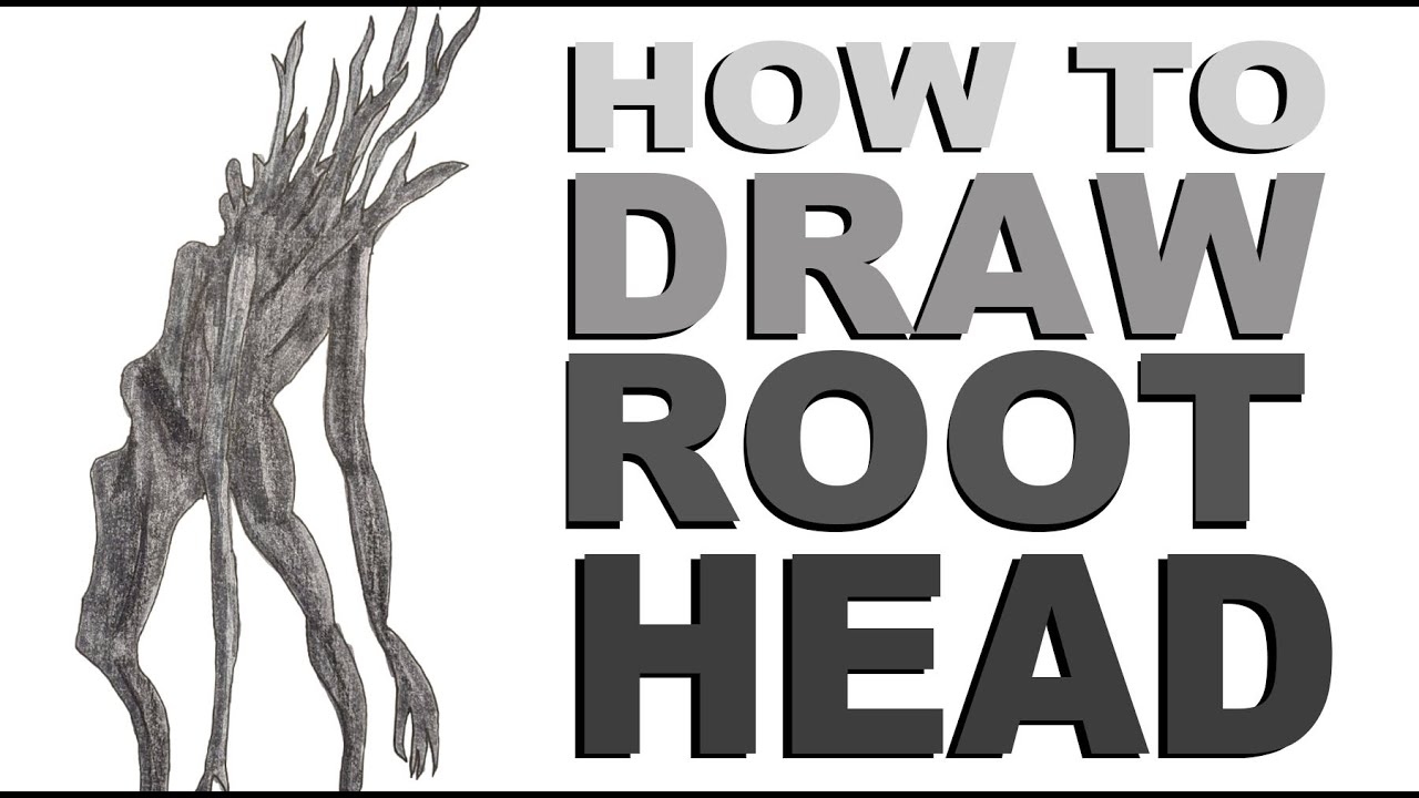 How to draw Root Head (Trevor Henderson) - YouTube