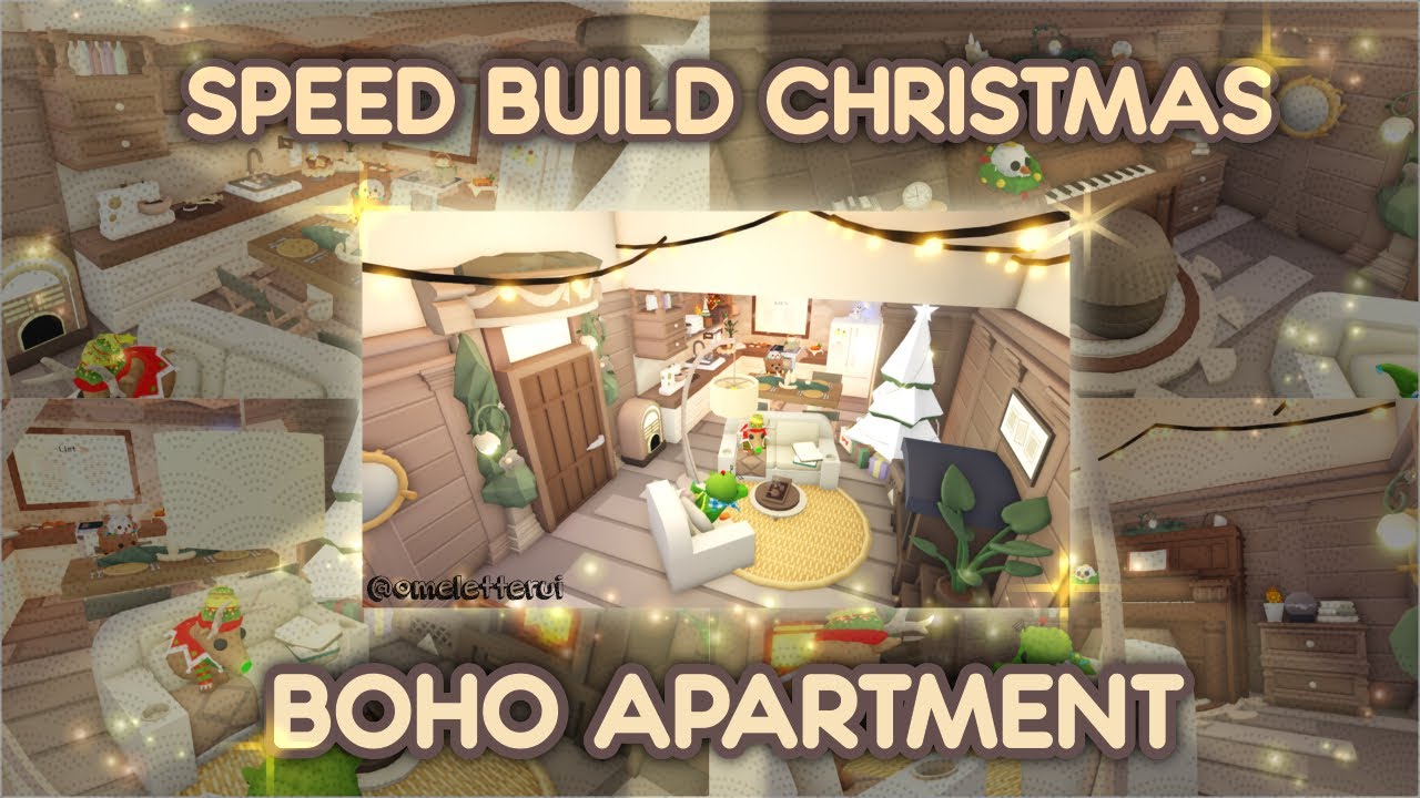 ⋆꙳•̩̩͙ *̩̩͙ Speed Build Christmas Boho Apartment🎄[Family Home] | # ...