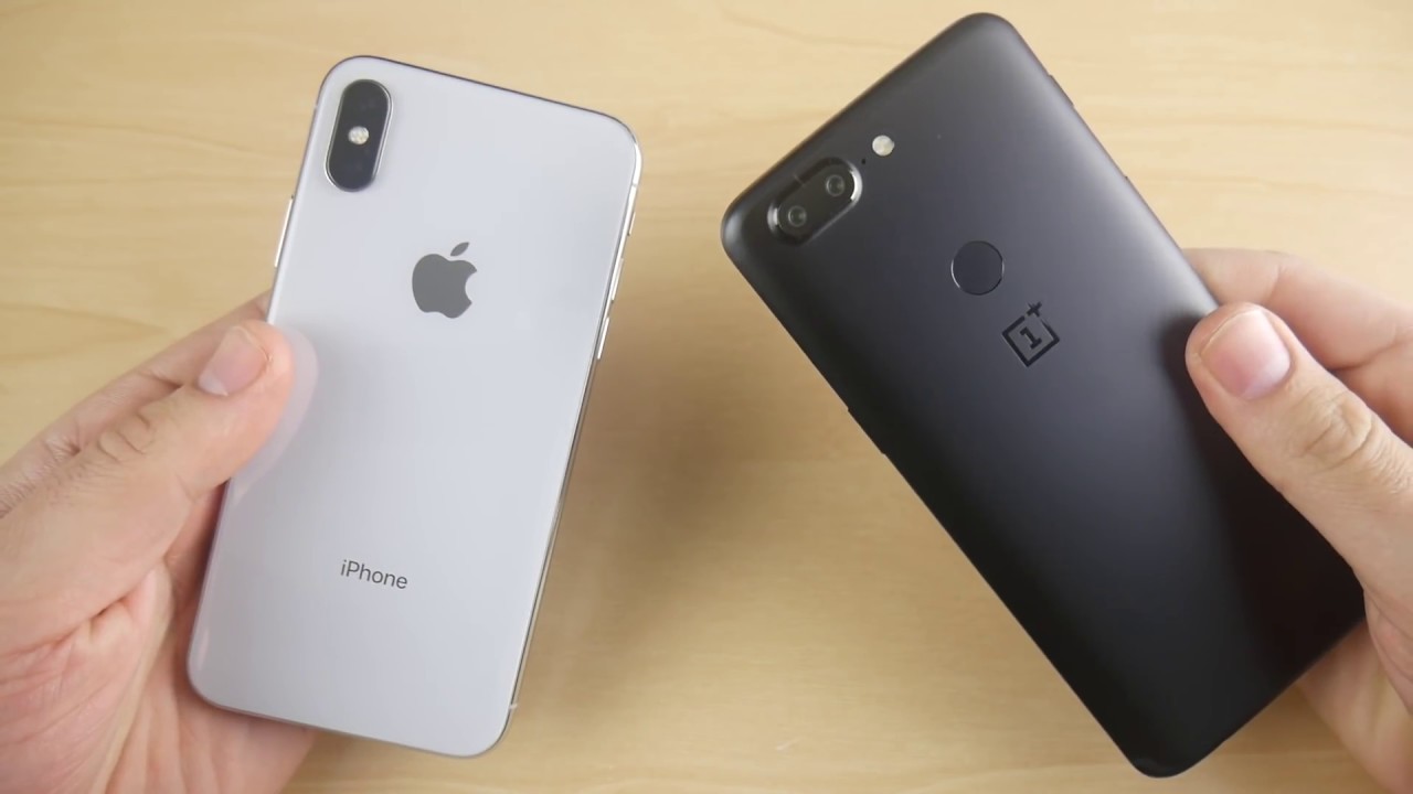 Apple iPhone X vs OnePlus 5T Speed Test! - YouTube