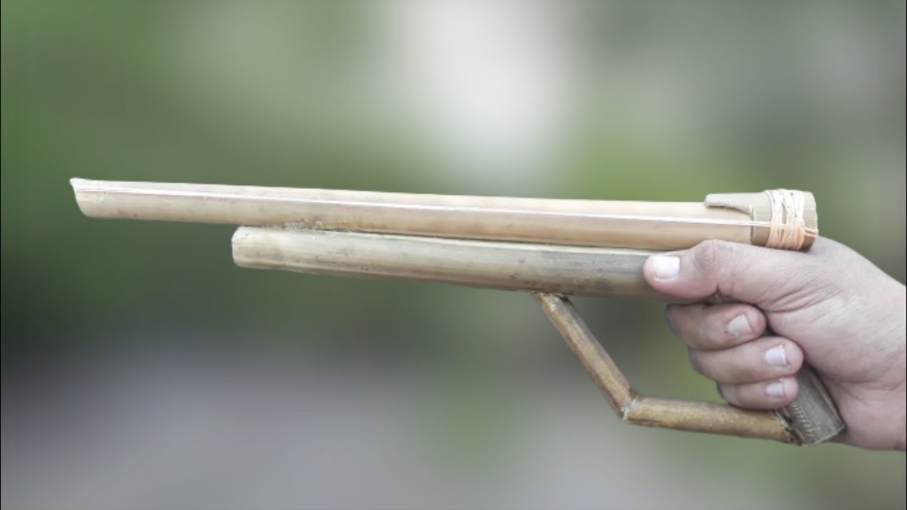 Cara Membuat Tembak Dari Bambu Yang Mudah - YouTube