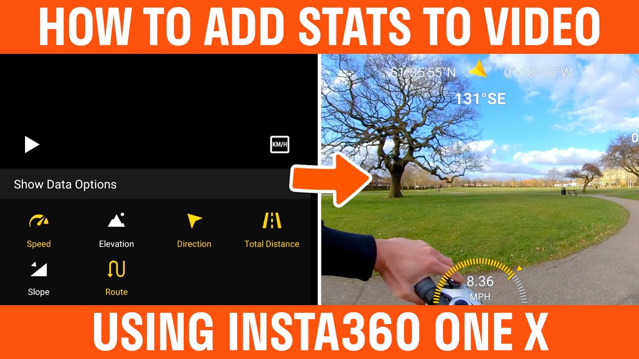 How To Add Stats To Insta360 ONE X Video Tutorial - YouTube