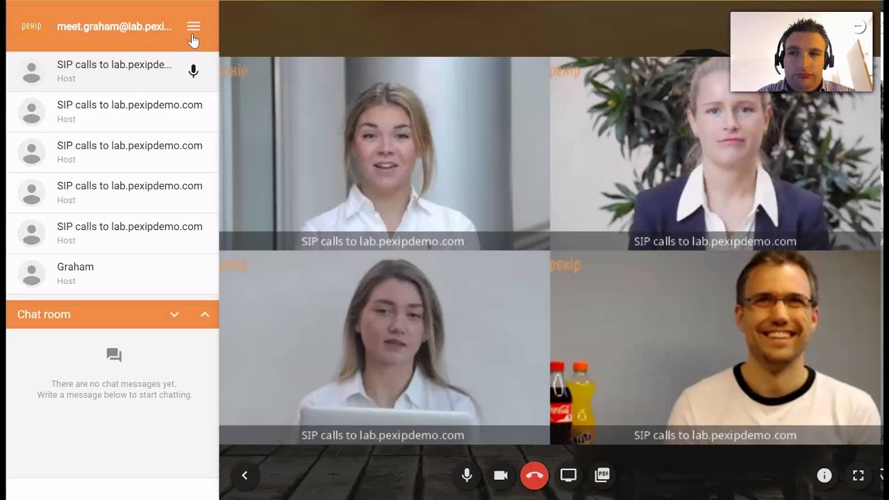 Pexip Infinity WebRTC Conference Controls - YouTube