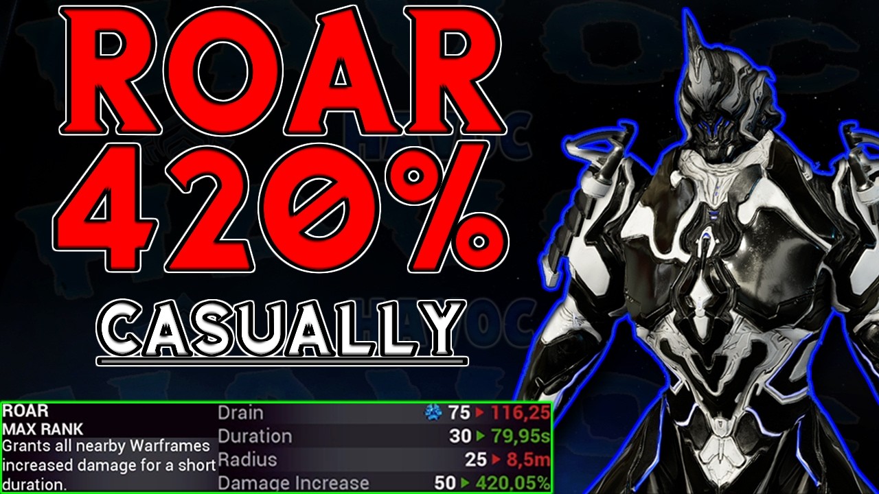 Rhino XXL = 420% roar! Unstoppable force frame! Damage cap, level cap! Simply: Warframe on easy ...