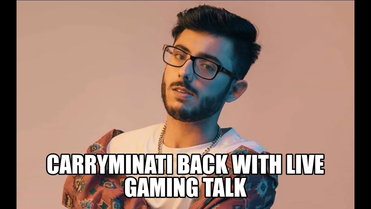 Carryminati Back with Live Gaming talk #tiktok_vs_youtube - YouTube