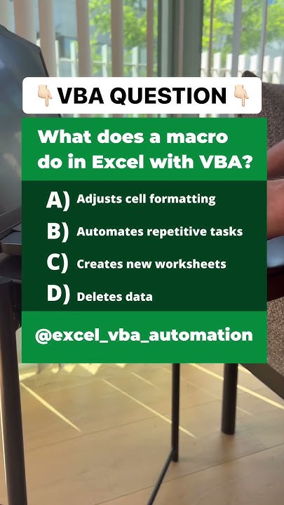 What Does a Macro Do in Excel VBA? #shortsvideo #vba #automation - YouTube