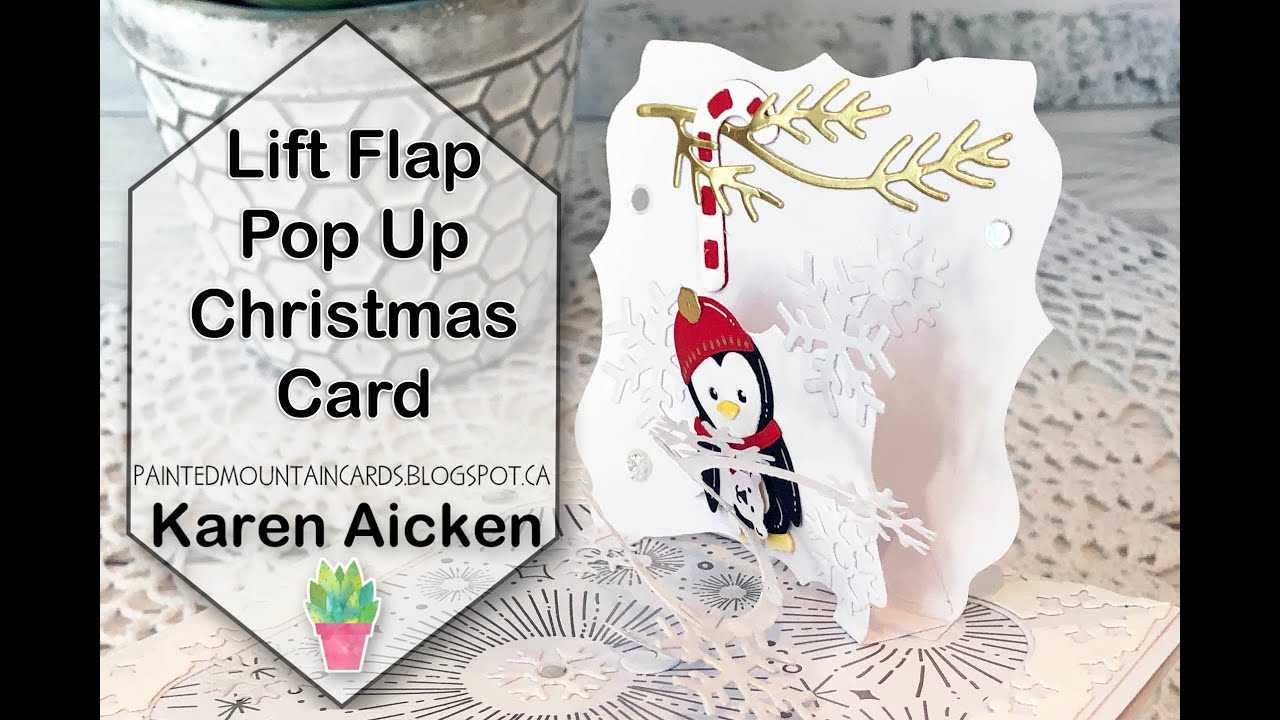 Lift Flap Christmas Pop Up Card - YouTube