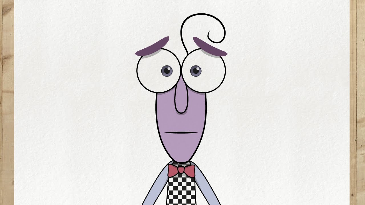 How to Draw FEAR 💜 | Inside Out Emotions | Disney Pixar Character ...