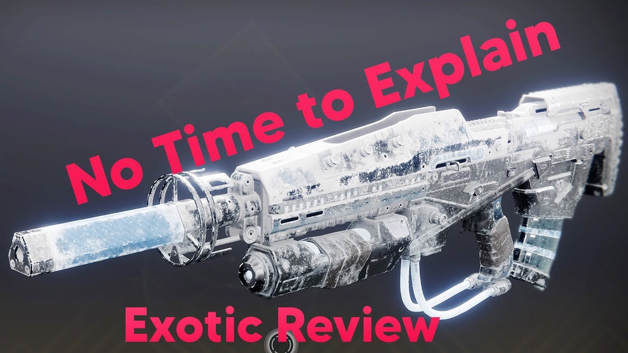 Destiny 2 No time to Explain Exotic Pulse Rifle Review - YouTube
