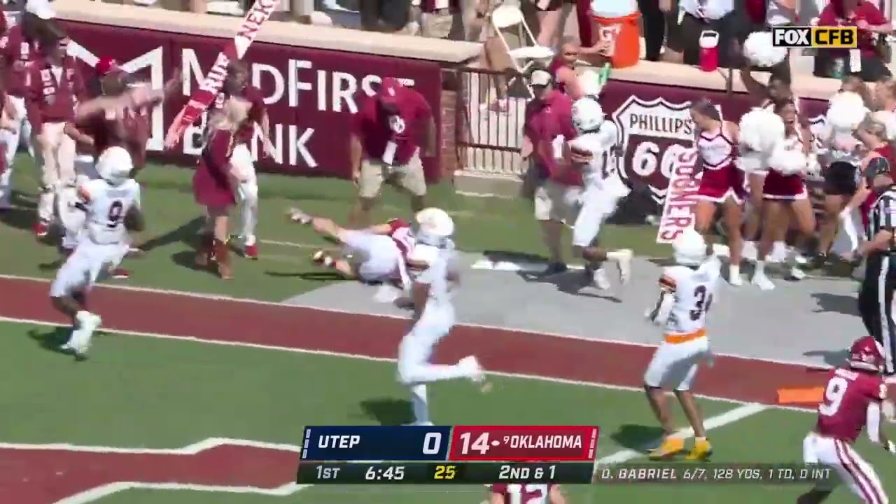 Gavin Freeman Touchdown Debut vs UTEP - YouTube