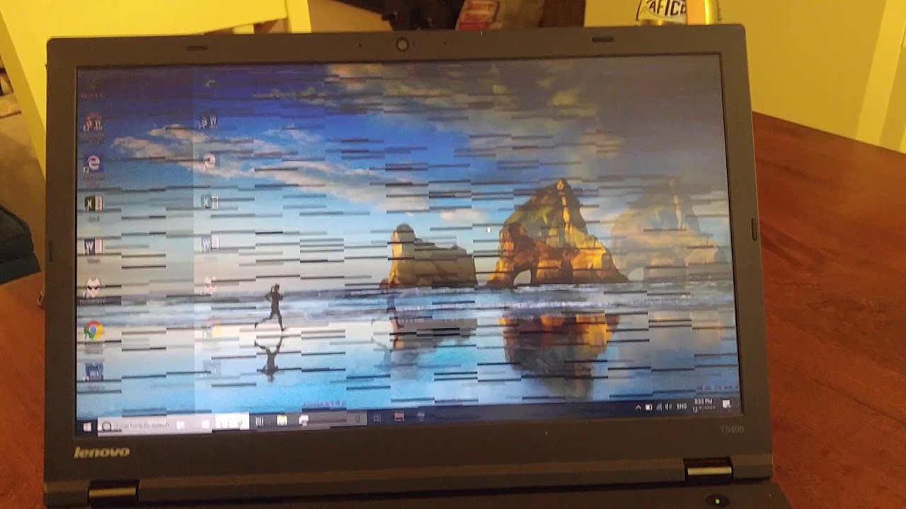 Lenovo T540p Display problem - YouTube