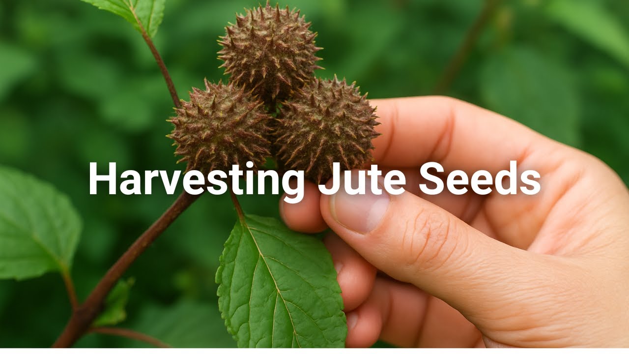 Harvesting Jute Seeds for Next Season's Planting - YouTube