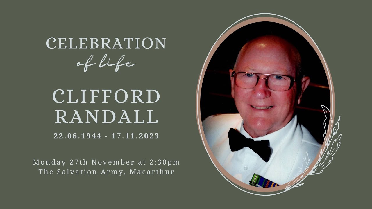 Celebration Of Life for Clifford Randall | 27-11-2023 2:30PM - YouTube
