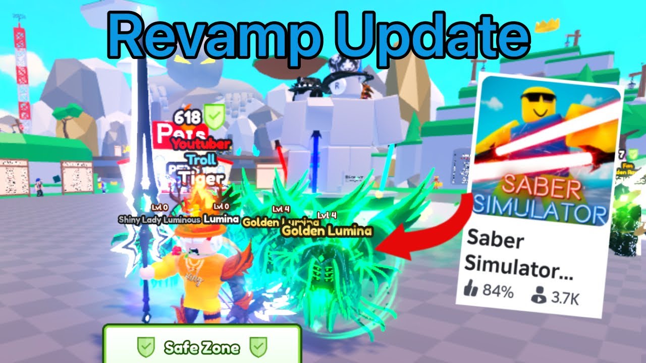 The New REVAMP update in Saber Simulator is AMAZING! 🔥 - YouTube