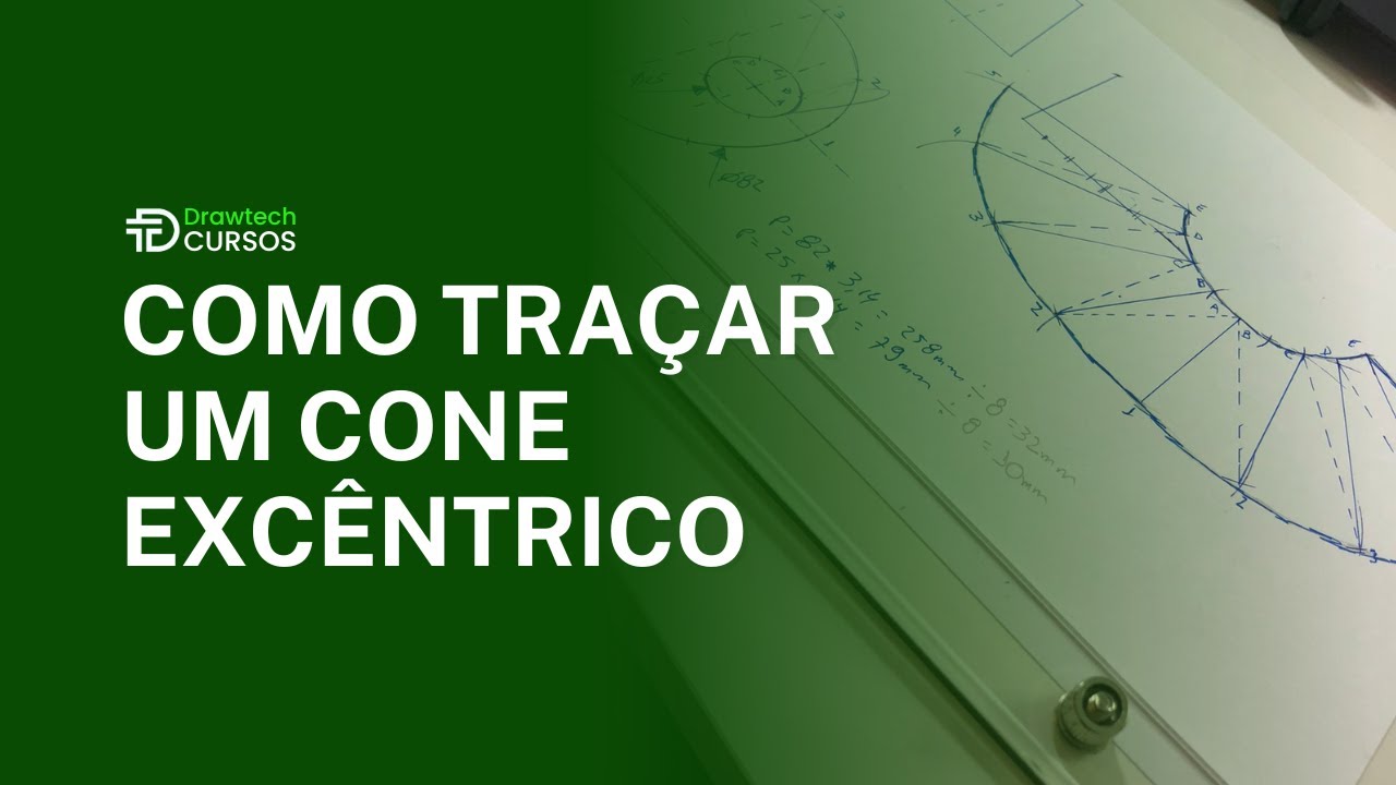 Como traçar um cone excentrico pelo método de triângulação passo a ...