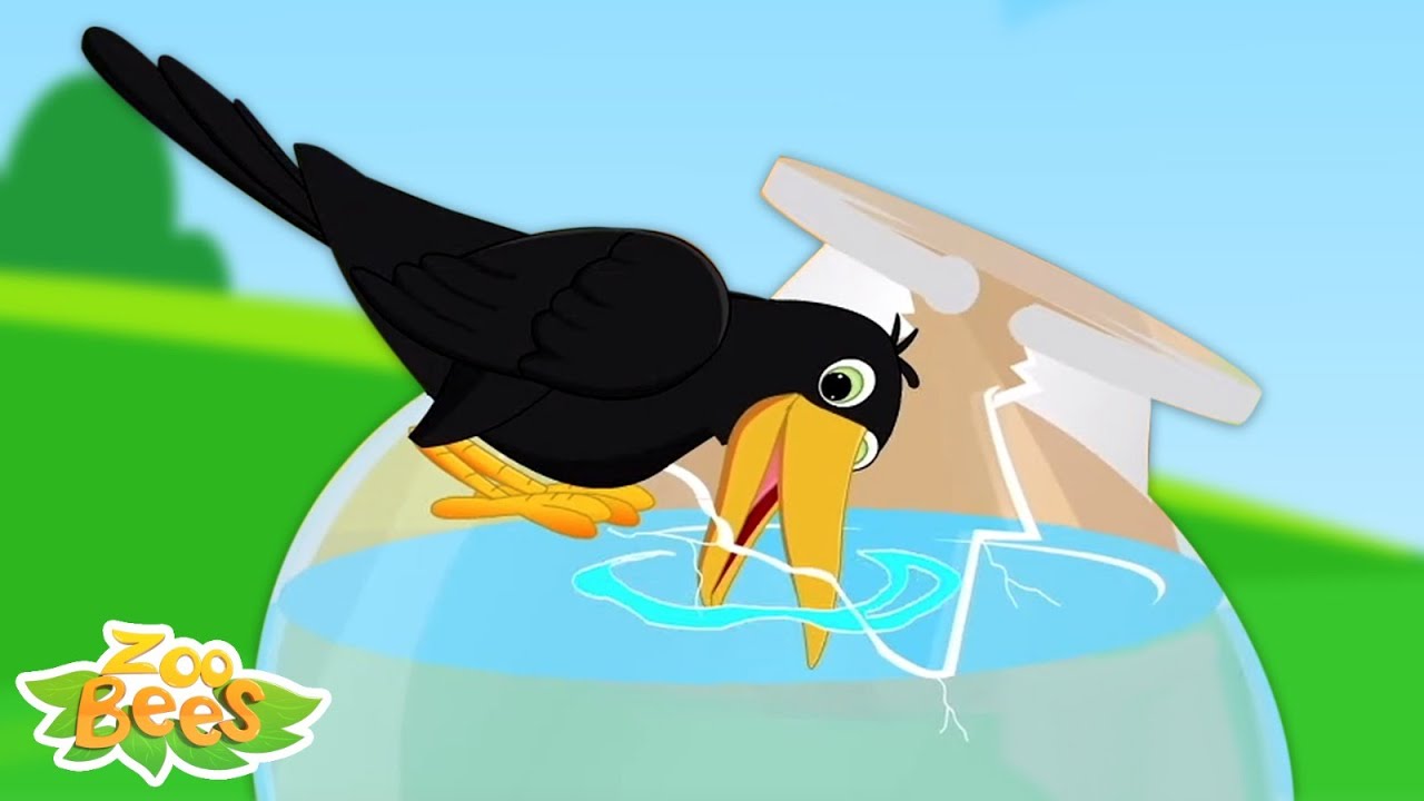 Ek Kauwa Pyasa Tha, एक कौवा प्यासा था, Thirsty Crow, Hindi Nursery ...