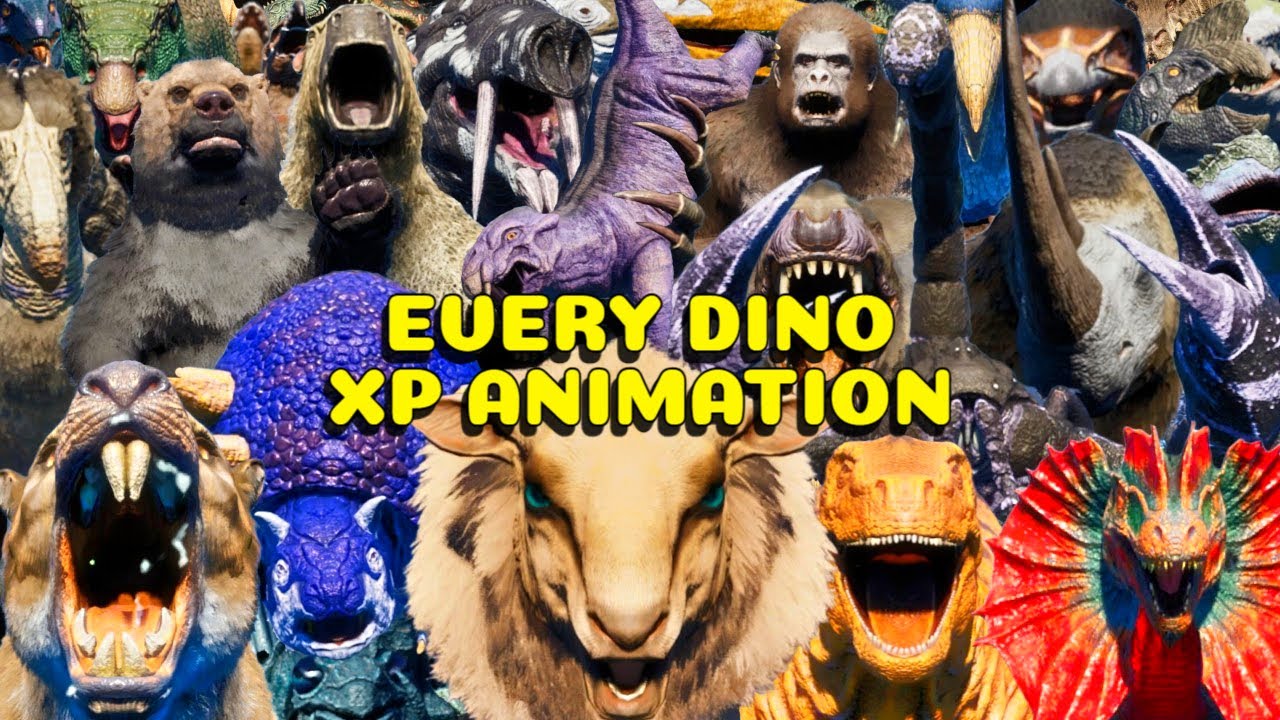 Every DINO XP Animation - ARK: Survival Ascended (ASA) - YouTube
