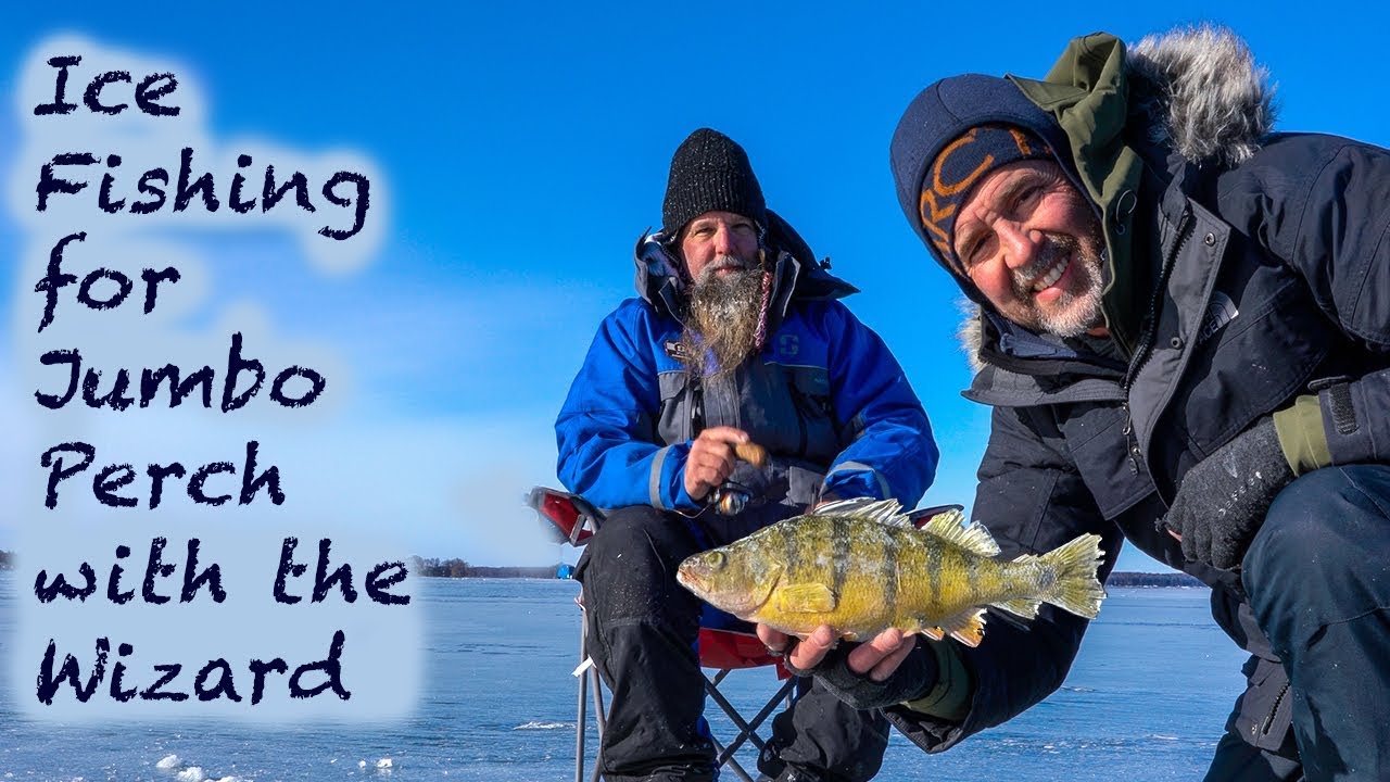 Ice Fishing for JUMBO PERCH on LAKE SIMCOE with the WIZARD! - YouTube