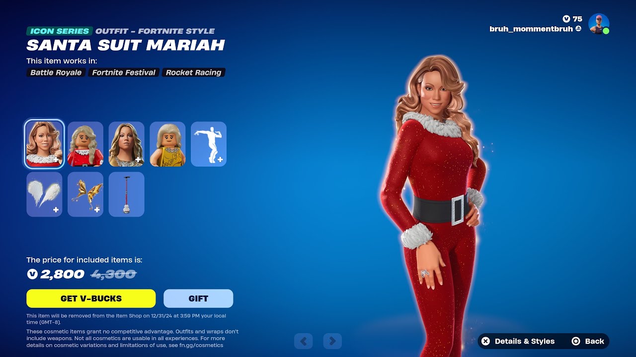 *NEW* Mariah Carey Skin! (Fortnite item shop) (December 20th, 2024 ...
