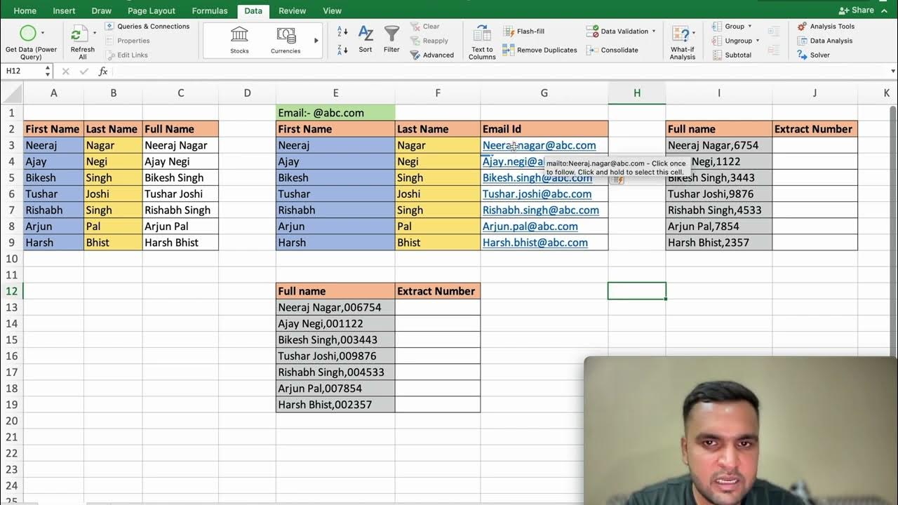 Excel Magic: Automate Your Data in Seconds with Flash Fill! - YouTube