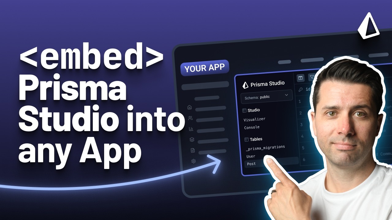 Use Prisma Studio in Your Own Applications - YouTube