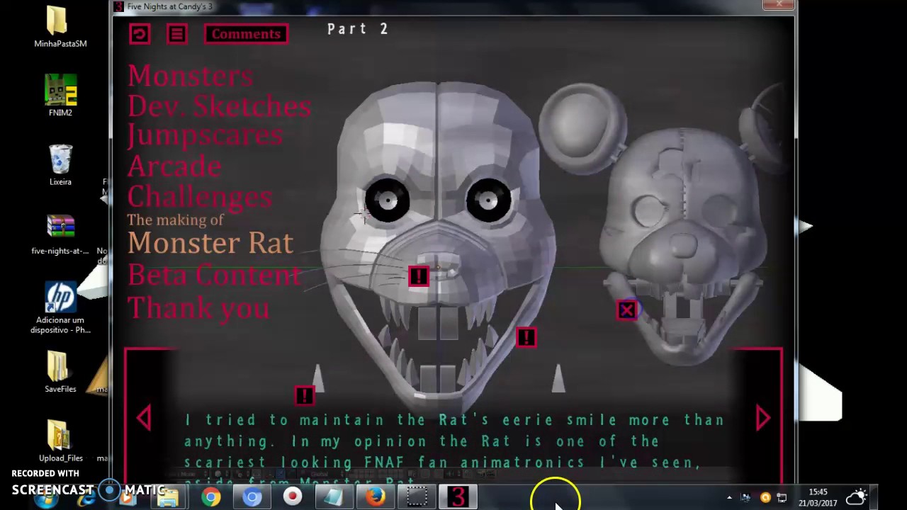 fnac 3 all extras unlocked! - YouTube