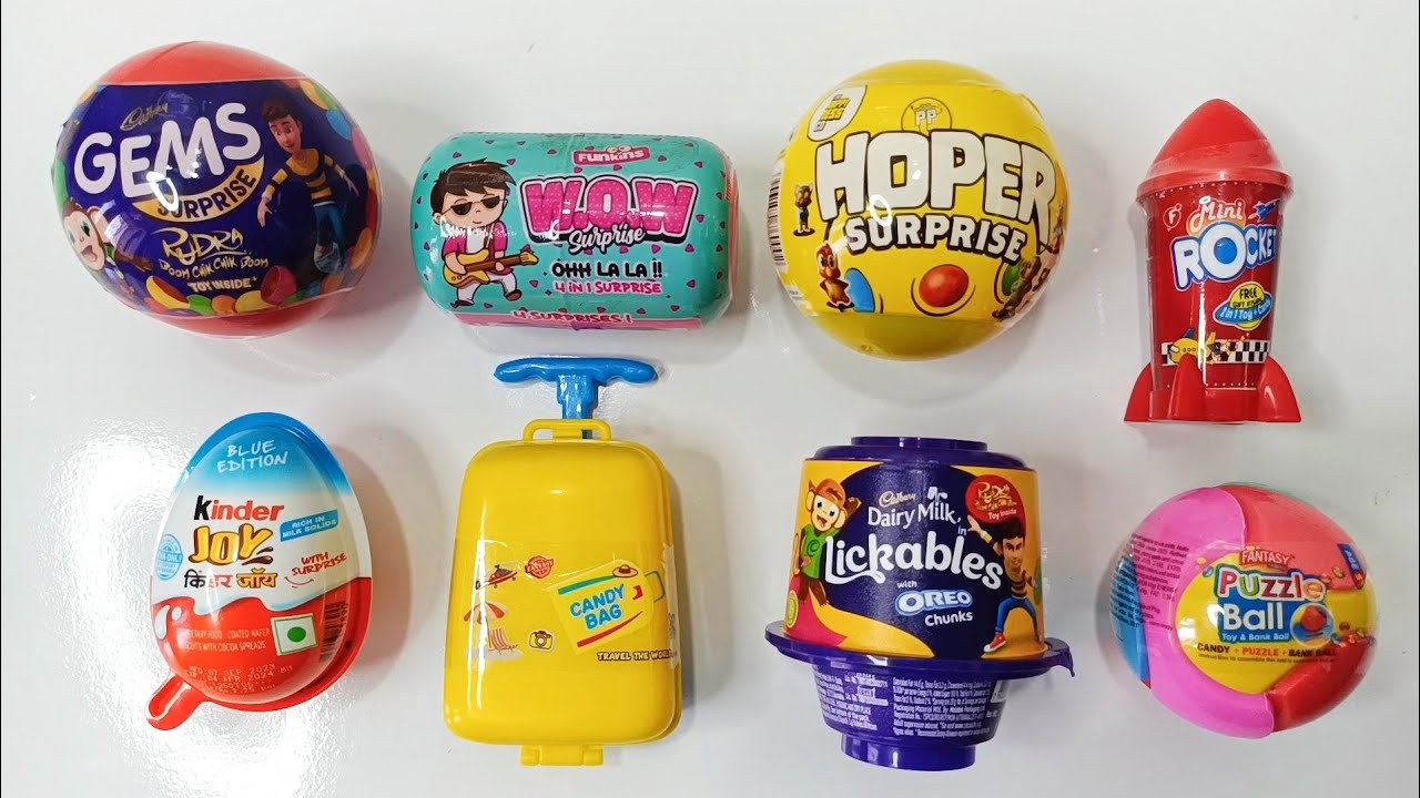 Collection of Surprise Candies with Toys | Yummy Kinder Joy and Candies ...