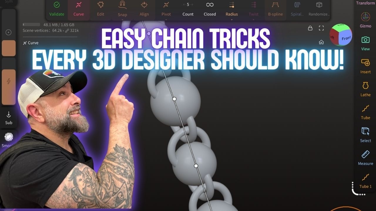 How to Make Awesome 3D Chains for Your Projects! - YouTube