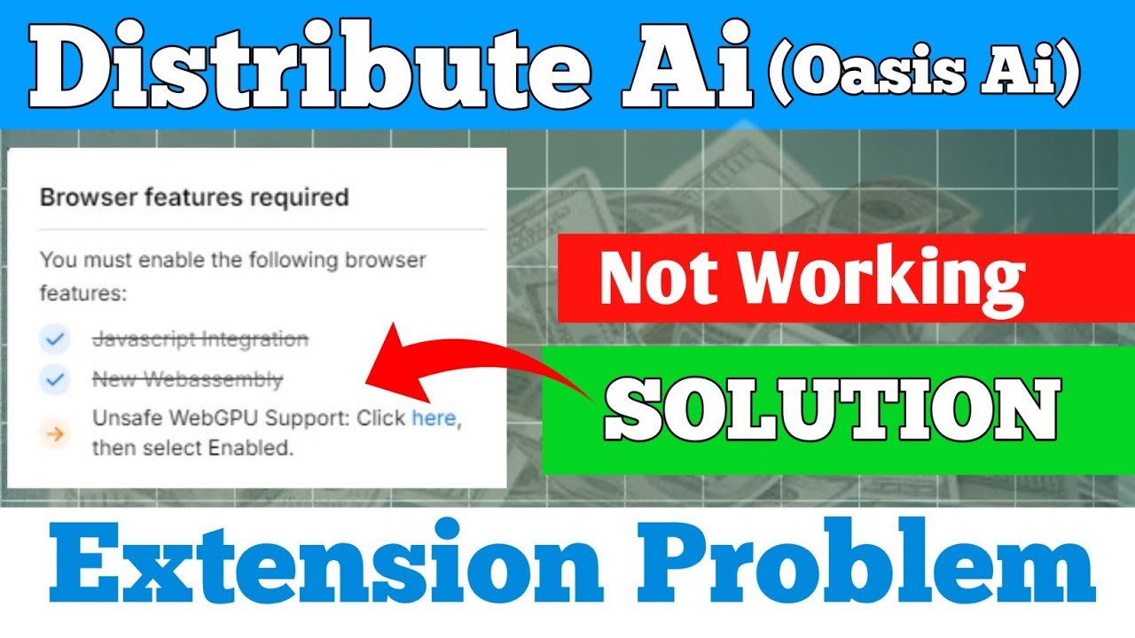 Oasis Ai Extension Problem Solution || Distribute Ai Node Run Airdrop ...