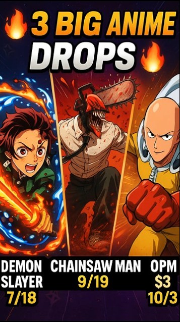 🔥 3 Big Anime Drops You Can’t Miss! | #shorts #anime - YouTube