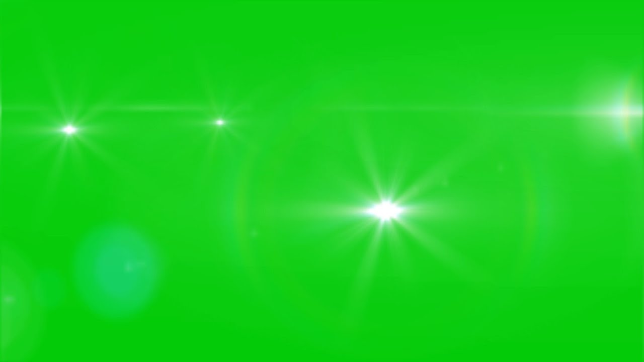 Green screen flash light random sparks/no copyright - YouTube