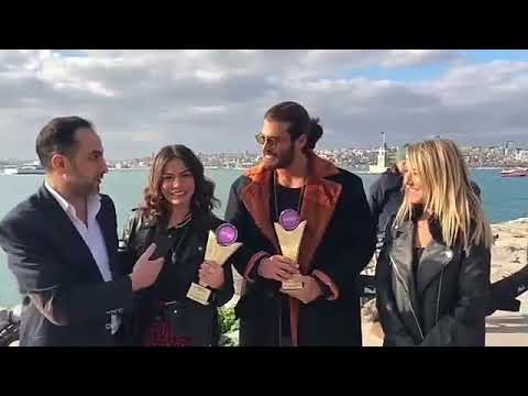 Demet ozdemir and can yaman magazin.com best seriel couple award