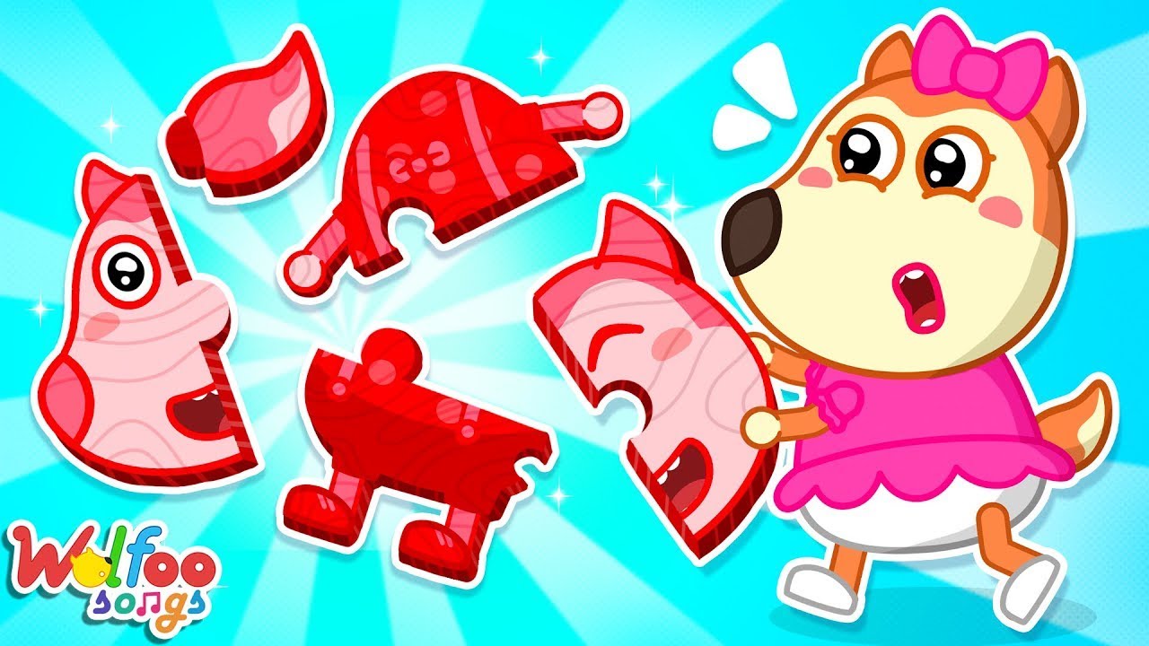 Body Puzzle Challenge 🧩🧸 Let's Play Together Song | Wolfoo Nursery ...