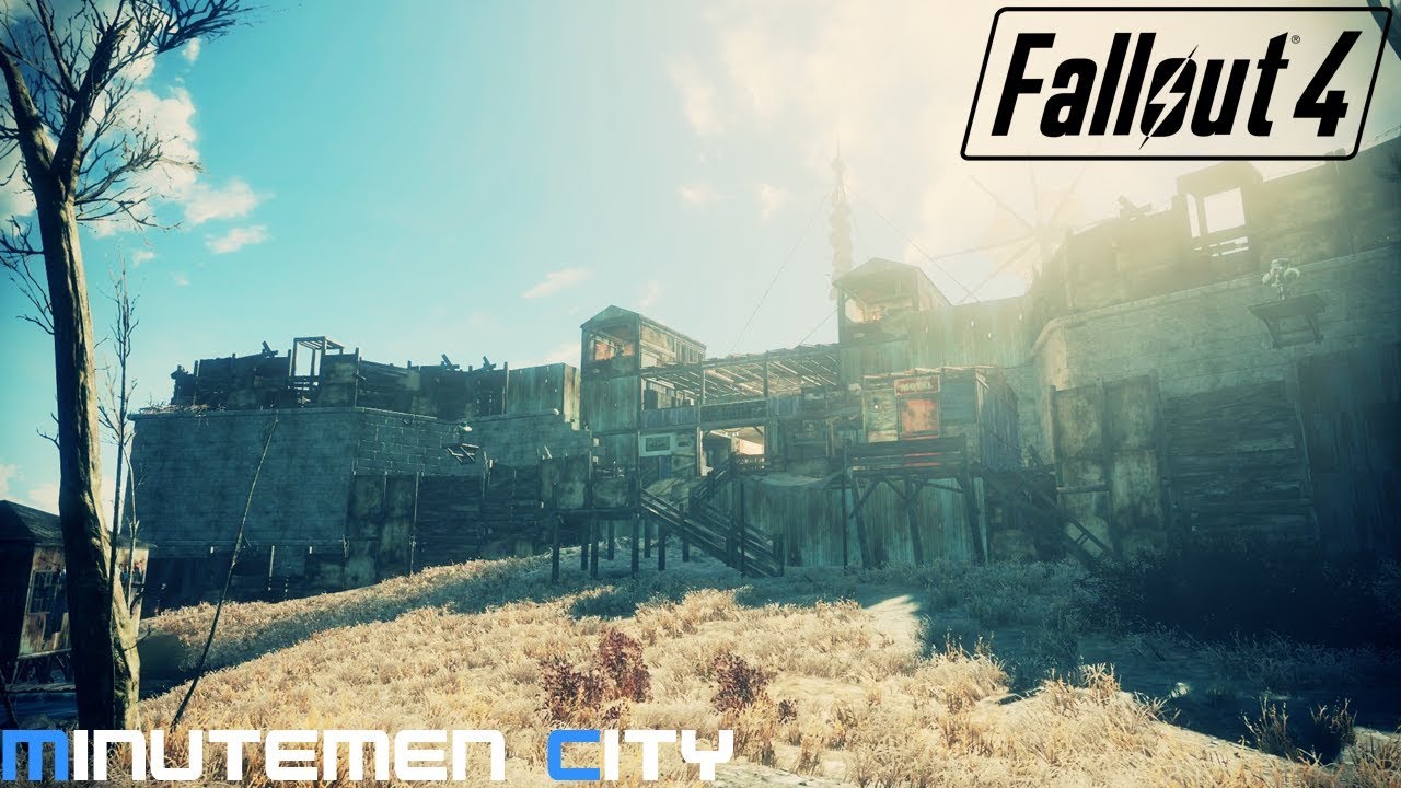 Fallout 4 | Huge Minutemen City at The Castle | Better than Diamond ...